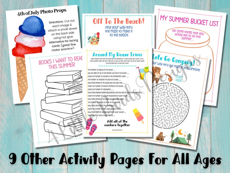 The Ultimate Summer Fun Kit | Printable Activity Bundle for Kids ...