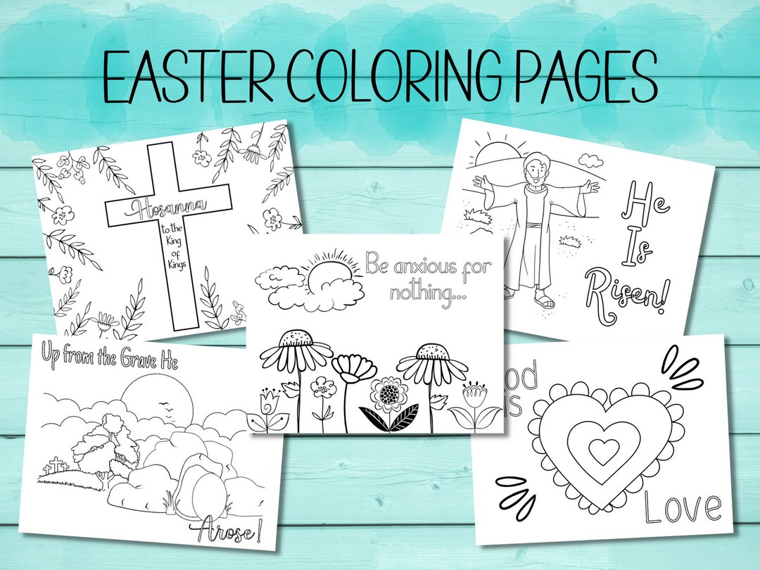 Easter Coloring Pages for Kids Scripture Coloring Pages Sunday School ...