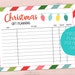 Christmas Wish List Printable Kid's Christmas (Instant Download) - Etsy