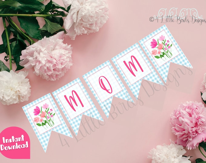 Digital Mother’s Day Banner, Tulip, Flowers for Mom, Mother’s Day ...