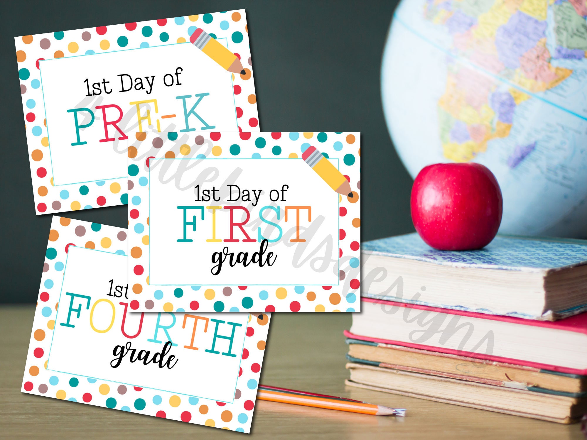 Printable First Day of School Signs | School Signs | Back to School ...