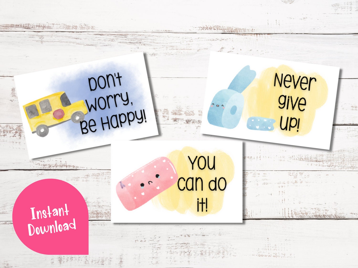 Printable Lunch Box Notes for Kids | Affirmation Cards for Boys & Girls ...