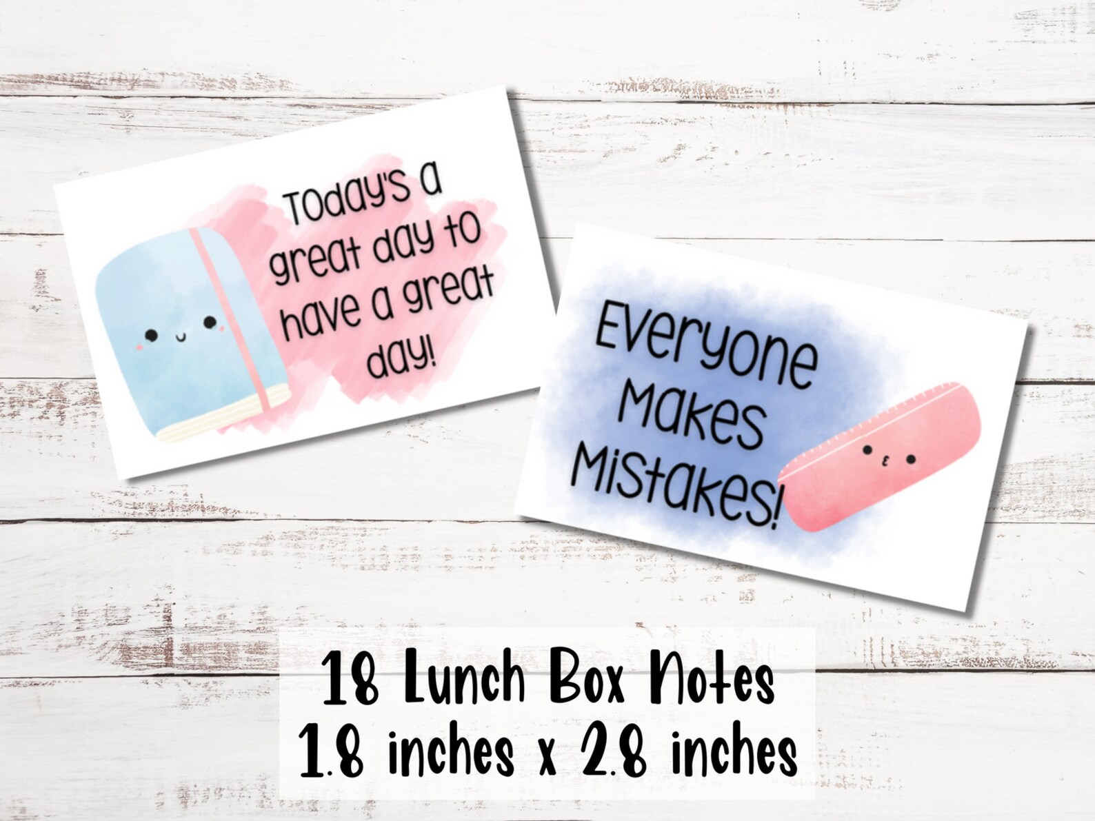 Printable Lunch Box Notes for Kids | Affirmation Cards for Boys & Girls ...