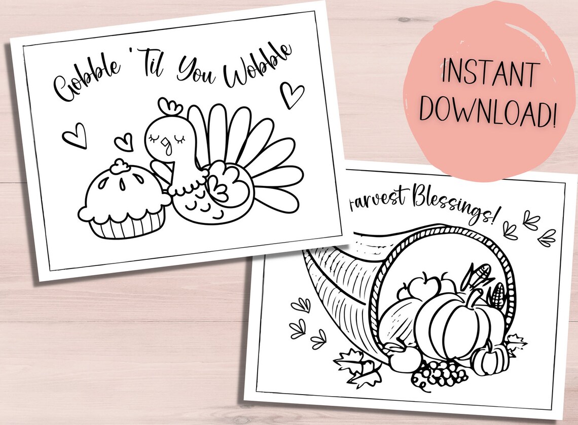 Thanksgiving Coloring Pages for Kids| Thanksgiving Coloring Book for ...