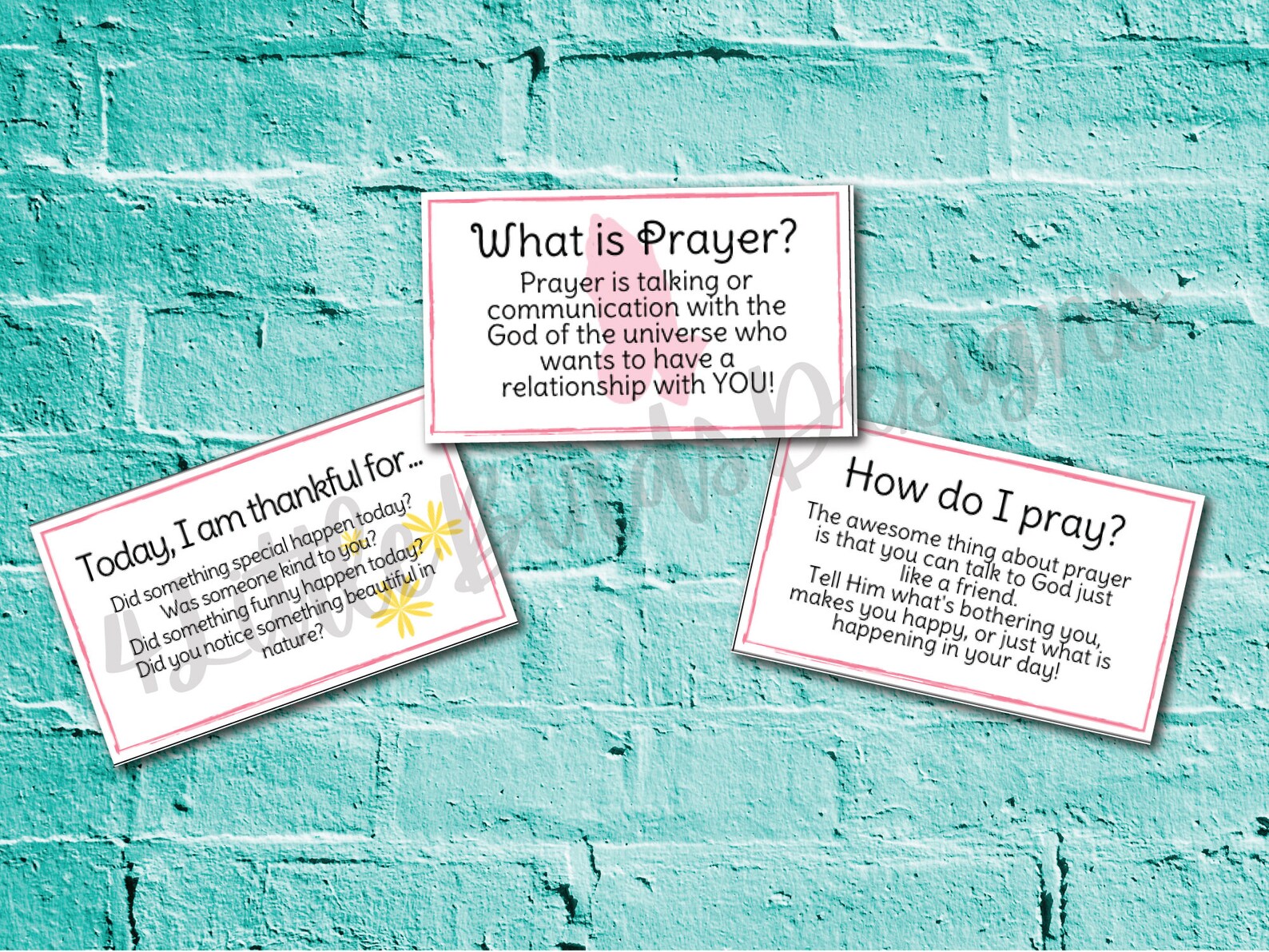 Prayer Prompt Cards for Kids Prayer Box Prayers for - Etsy UK