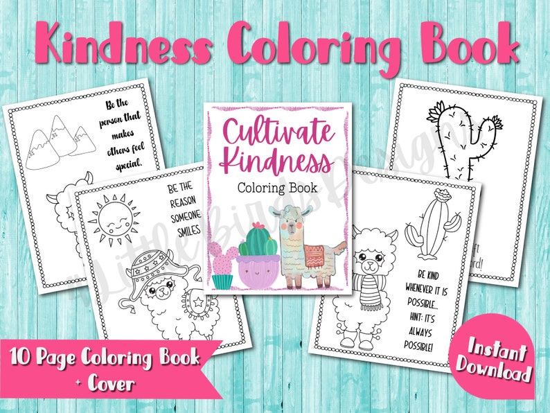 Printable Kindness Coloring Book | Kindness Activity | Social Emotional ...
