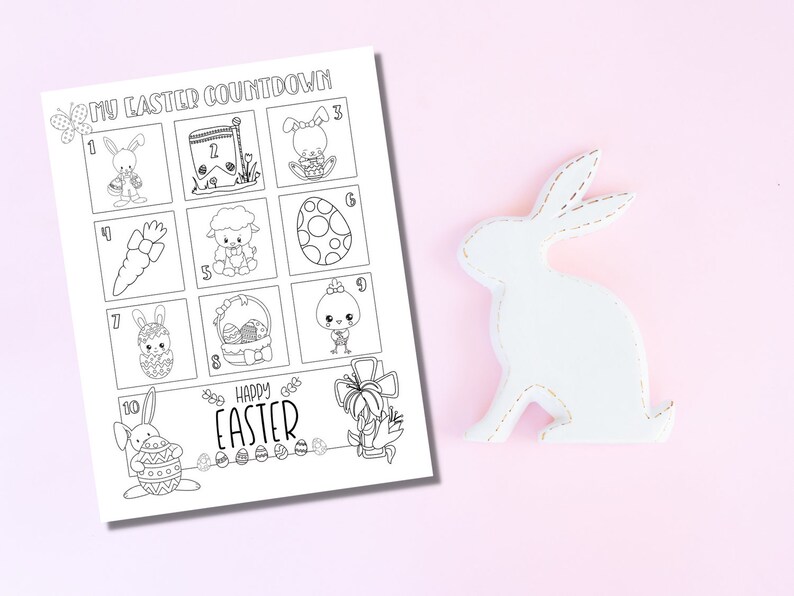 Easter Countdown | Easter Coloring Page | Easter Activities for Kids ...