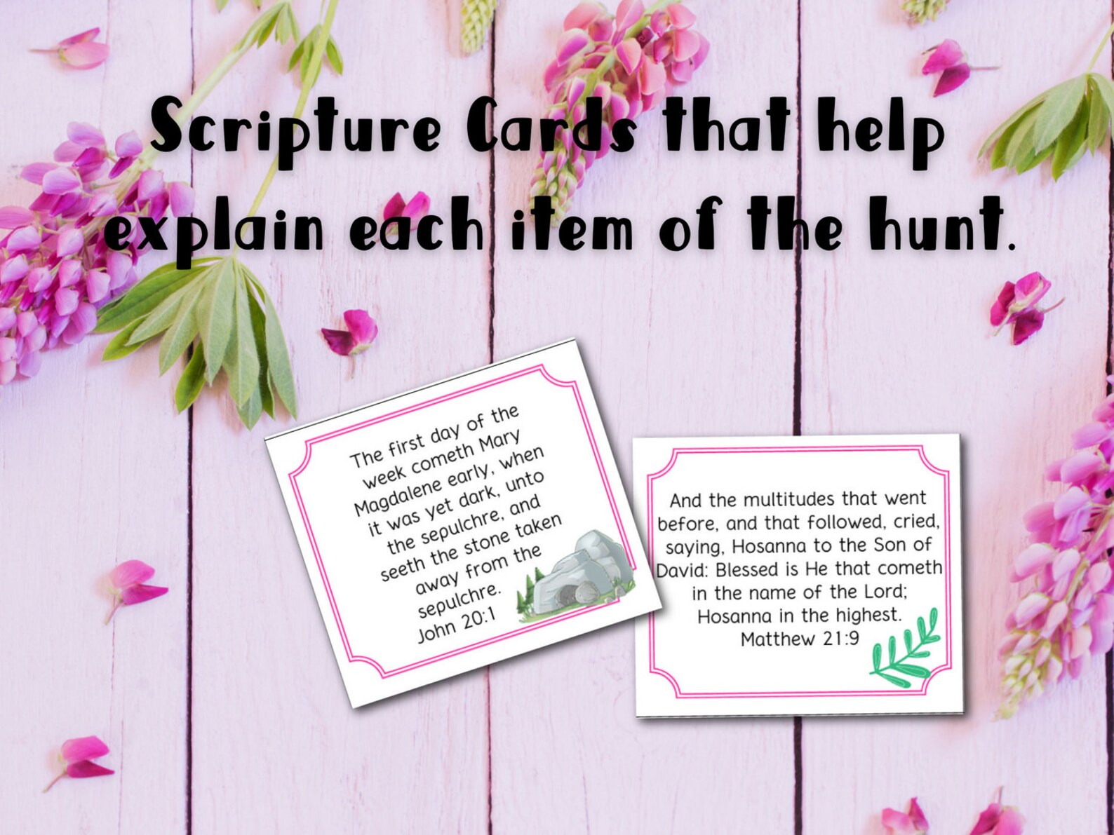 Christian Easter Scavenger Hunt | Easter Printable | Kids Scavenger ...