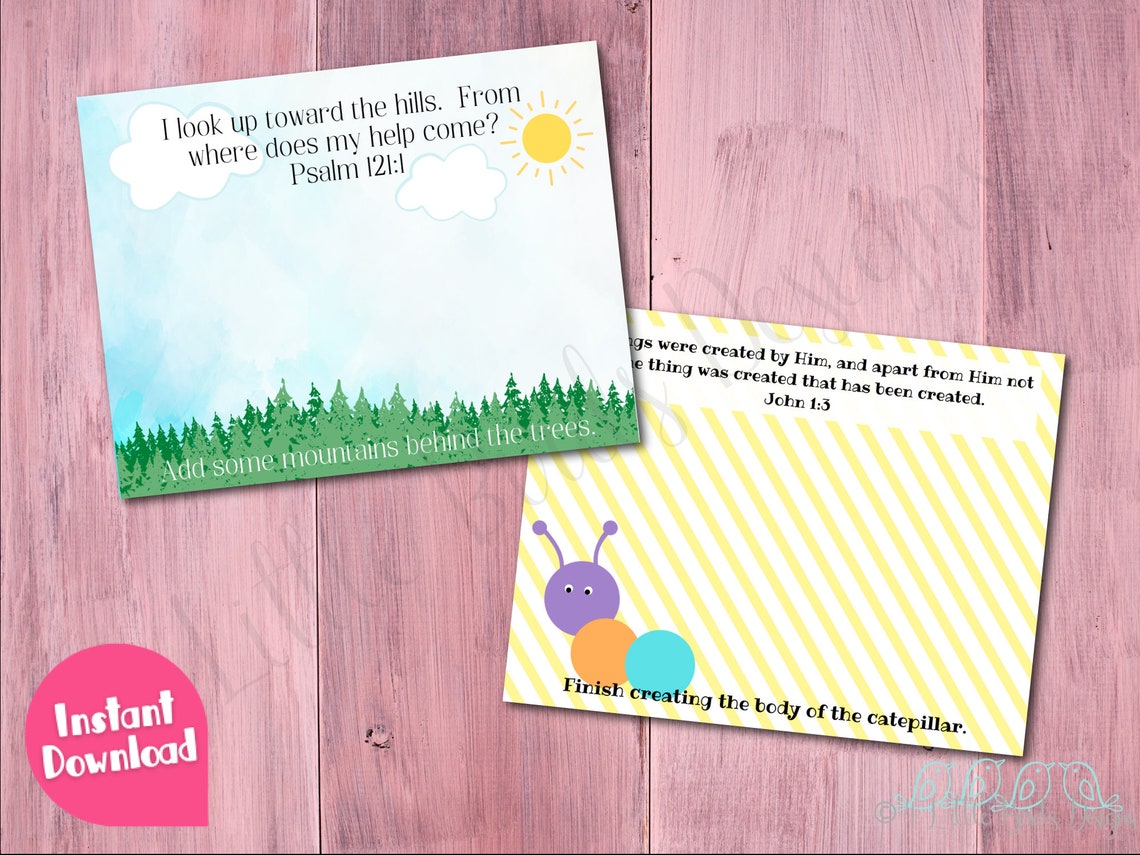 Scripture Playdough Mats for Kids | Printable Activity Mats | Preschool ...