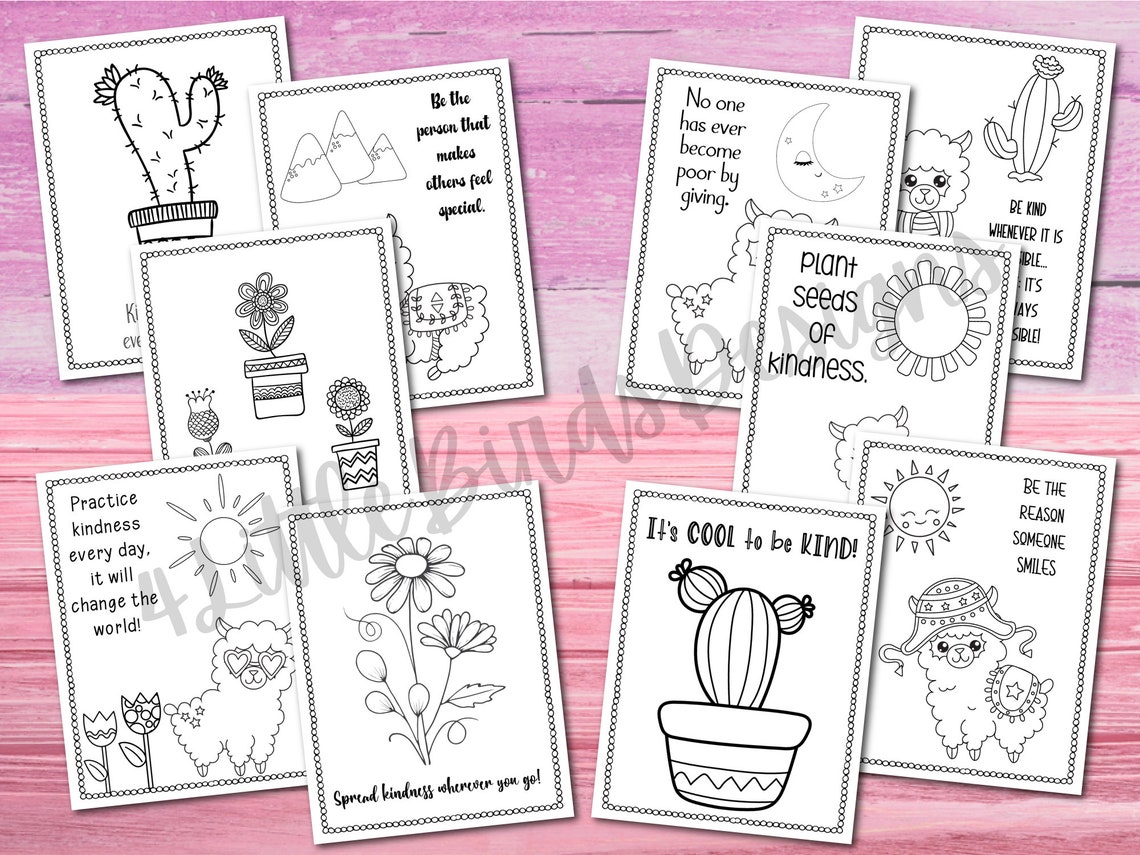 Printable Kindness Coloring Book | Kindness Activity | Social Emotional ...
