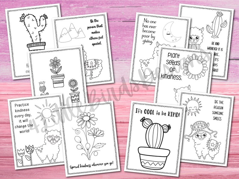 Printable Kindness Coloring Book | Kindness Activity | Social Emotional ...