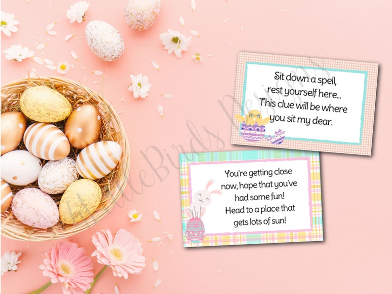 Easter Scavenger Hunt | Printable Easter Treasure Hunt | Kids Easter ...