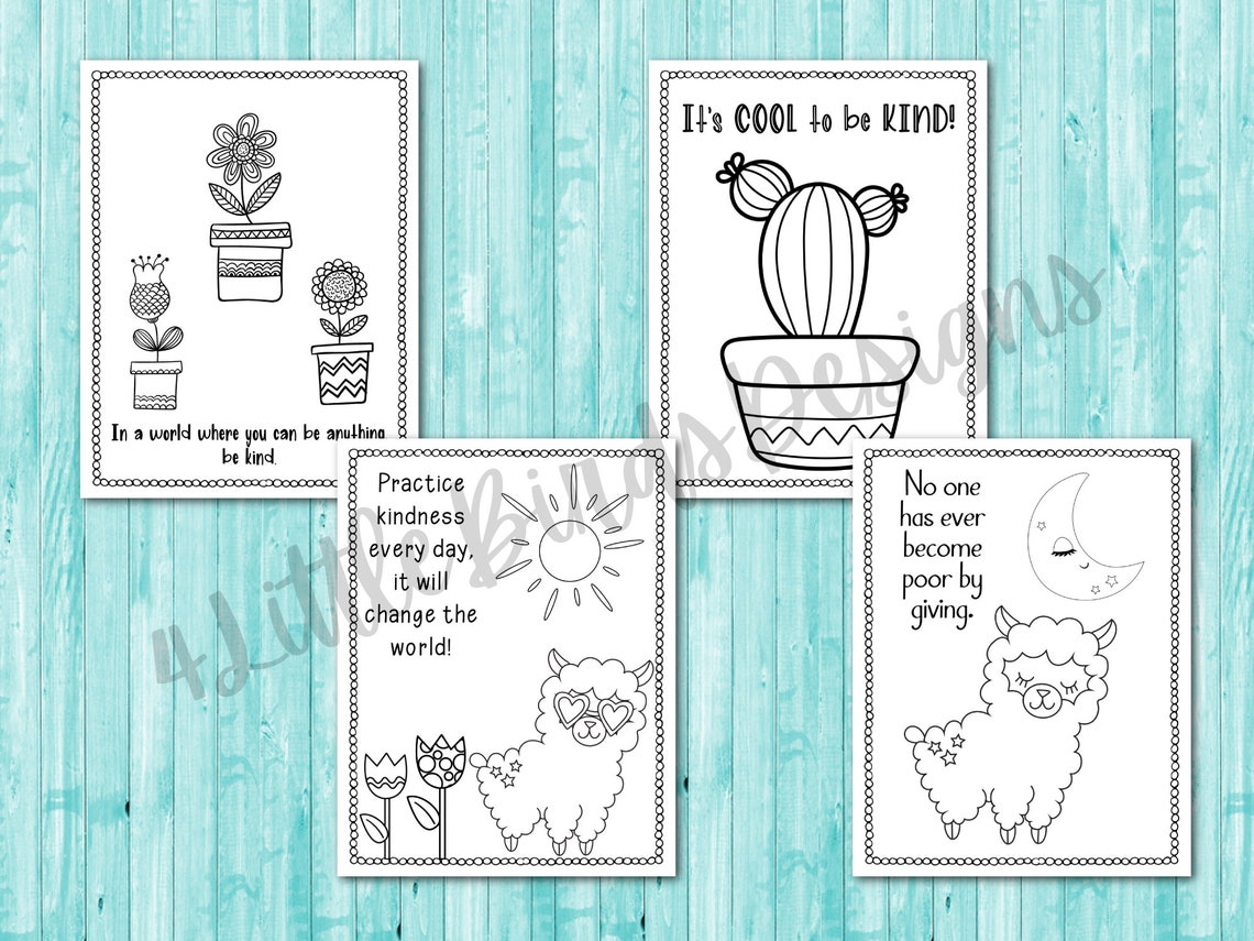 Printable Kindness Coloring Book | Kindness Activity | Social Emotional ...