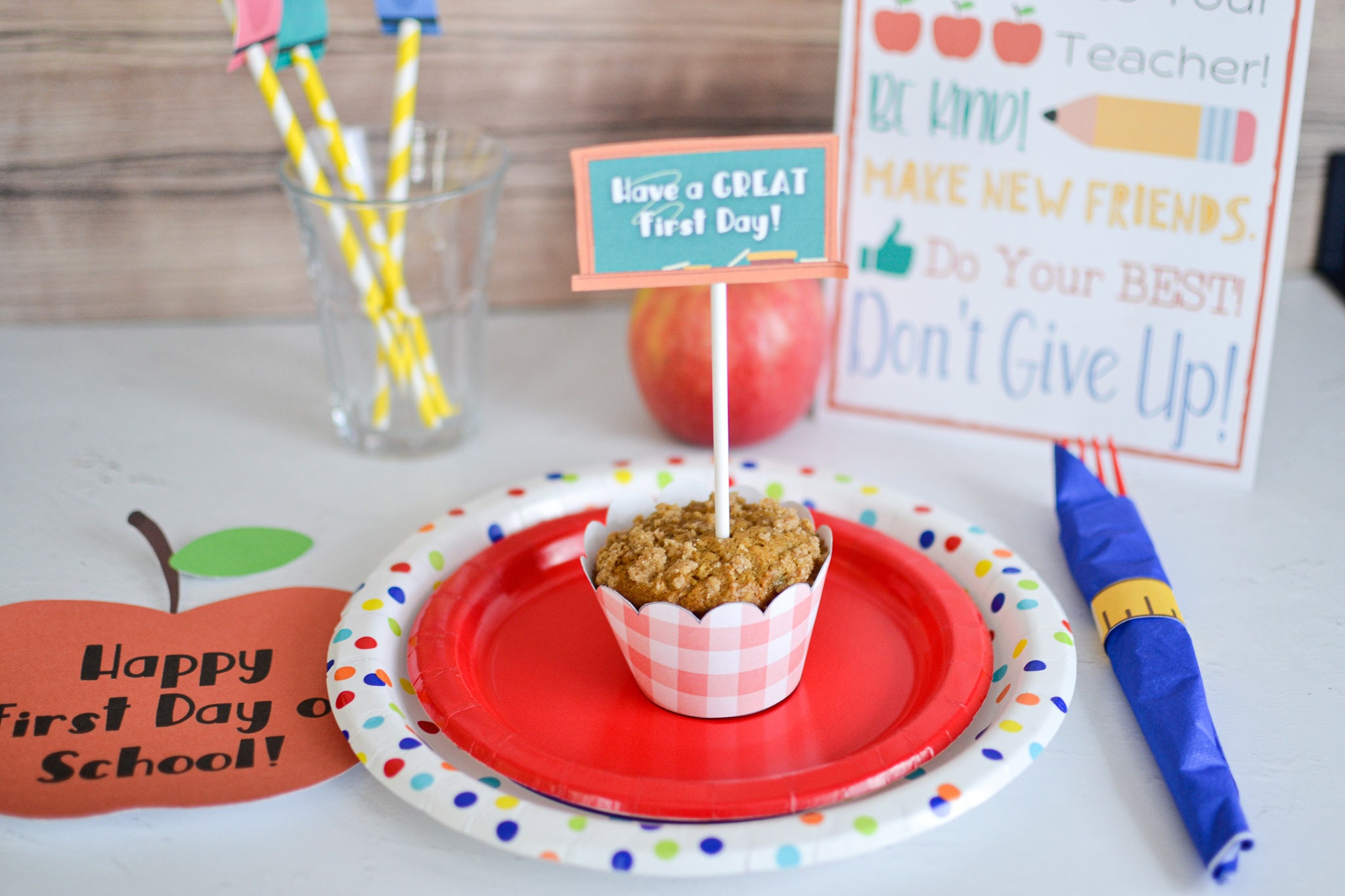 First Day of School Breakfast Printables | First Day of School Decor ...