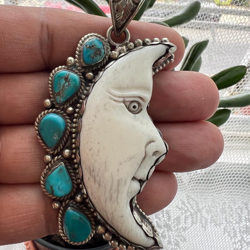 Turquoise Moon - Etsy
