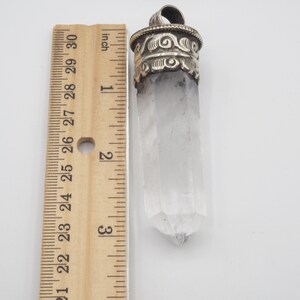 Handmade Pointed Crystal Pendant, Spiritual , Tibetan Silver A-1 - Etsy