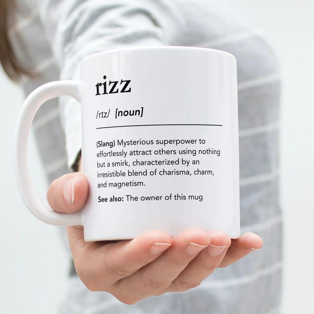 Rizz Definition Trendy Coffee Mug Rizzler Kid Urban Dictionary Word of ...