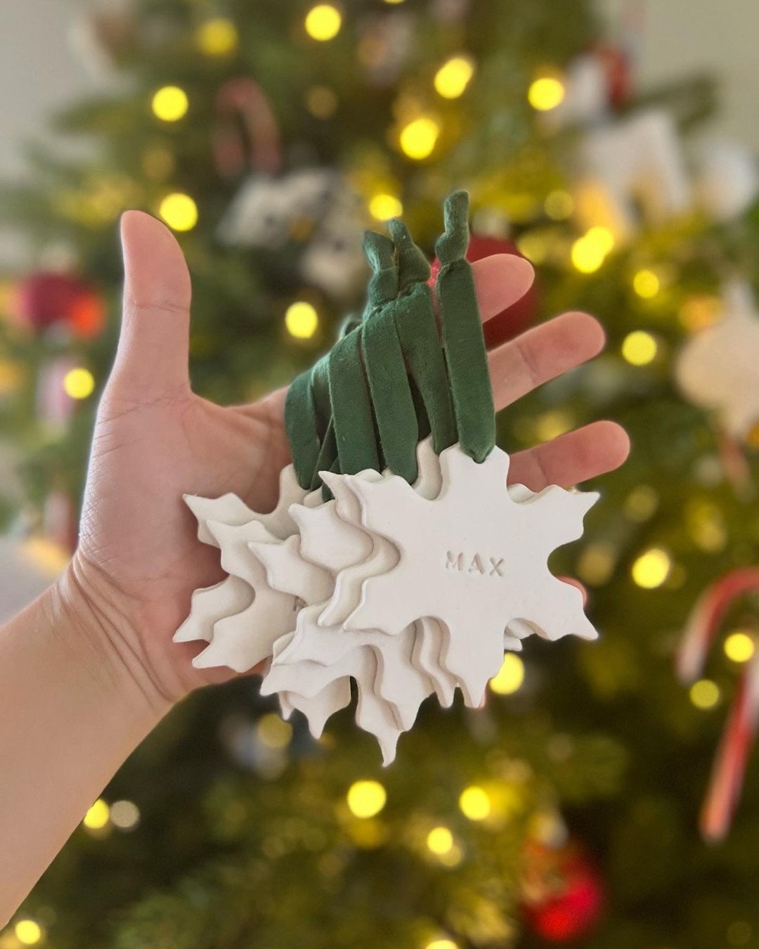 Personalized Snowflake Ornaments, Scandinavian Ornaments, Christmas ...