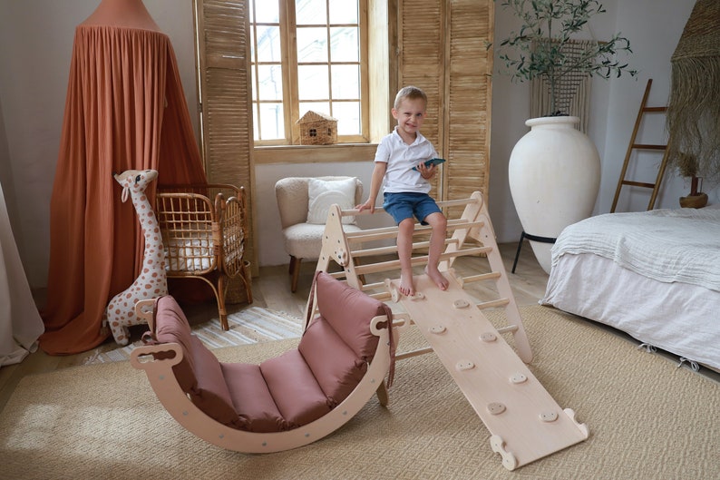 Montessori Climber Set, Climbing Triangle Set, Triangle Arch, Indoor ...