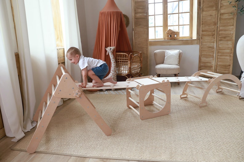 Montessori Climber Set, Climbing Triangle Set, Triangle Arch, Indoor ...