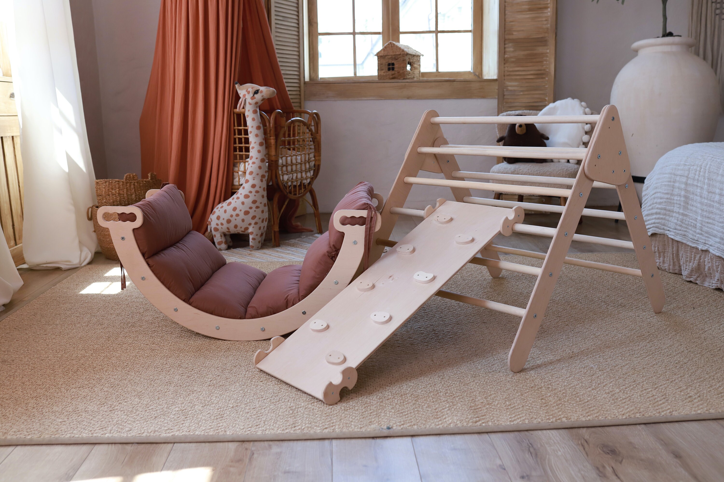 Montessori Climber Set, Climbing Triangle Set, Triangle Arch, Indoor ...