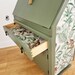 Vintage Lebus Green Writing Bureau Desk With Tropical Jungle - Etsy UK