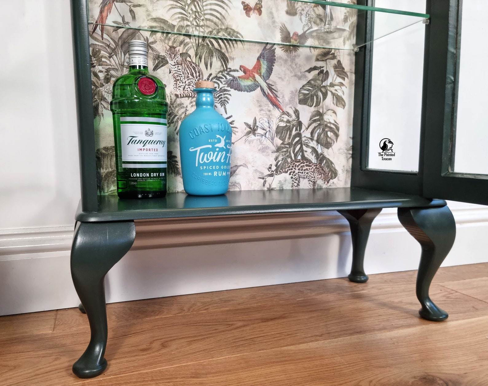 Vintage Green Drinks Gin Cocktail Display Cabinet Custom - Etsy UK
