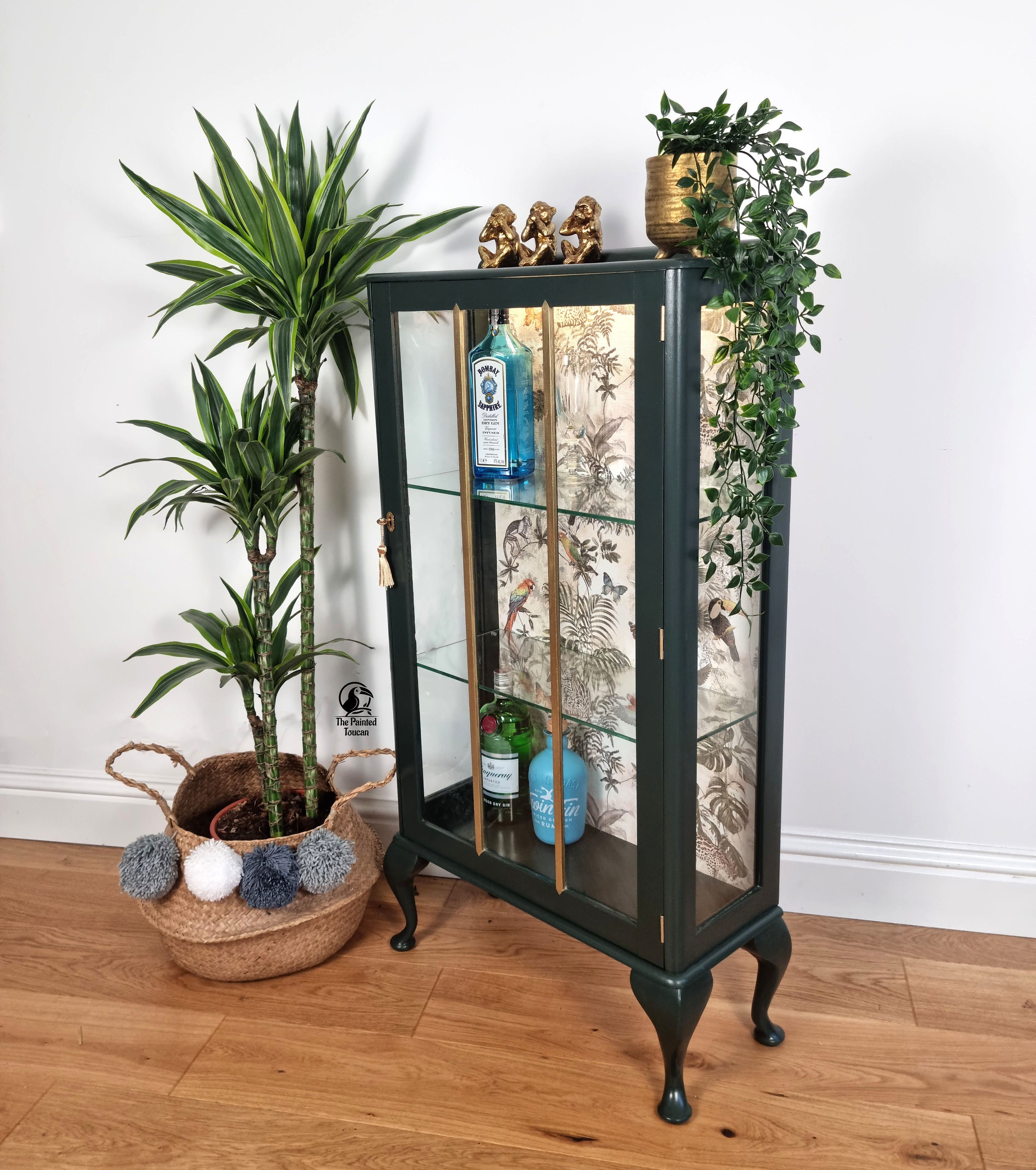 Vintage Green Drinks Gin Cocktail Display Cabinet Custom - Etsy UK