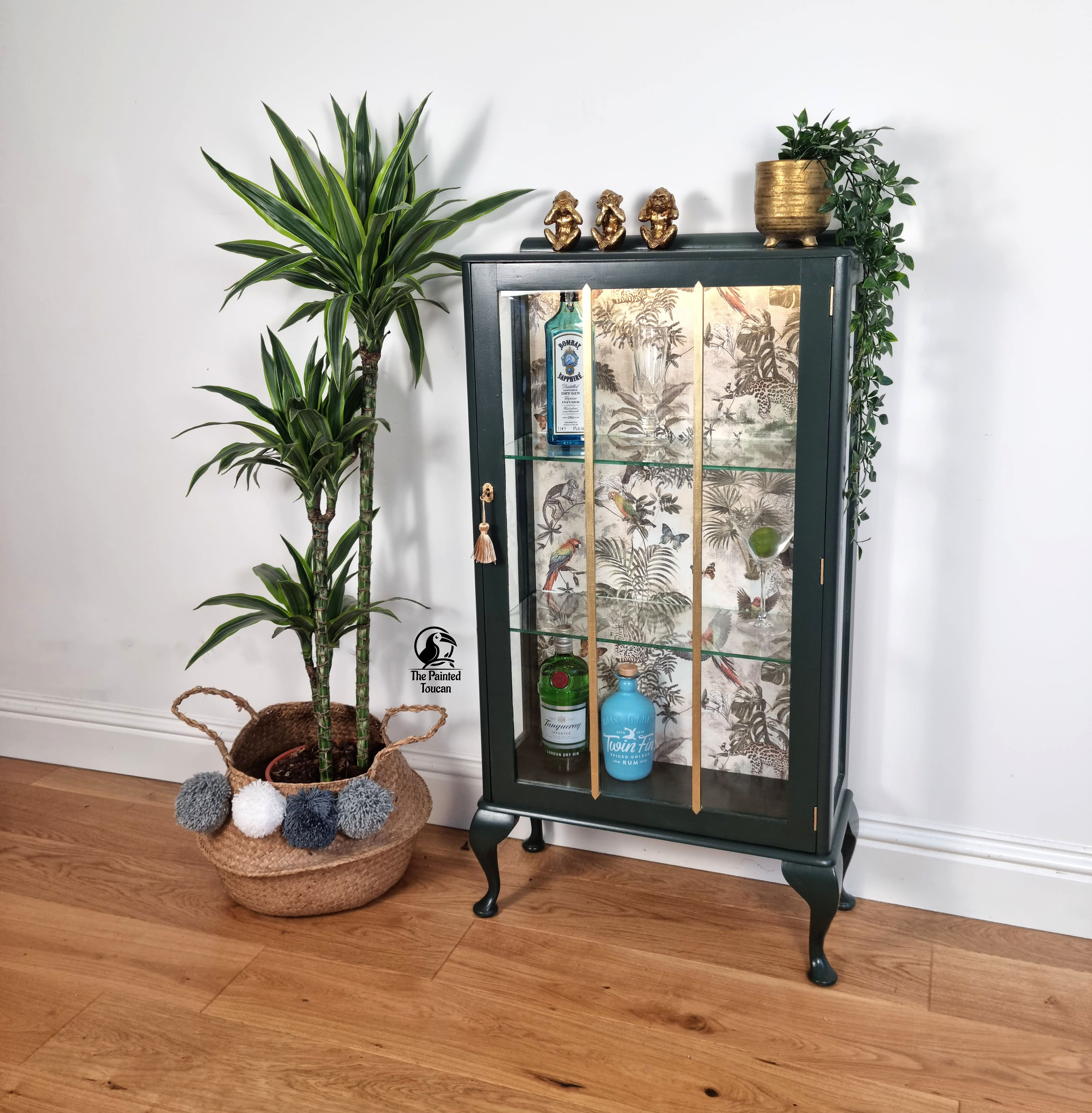 Vintage Green Drinks Gin Cocktail Display Cabinet Custom - Etsy UK
