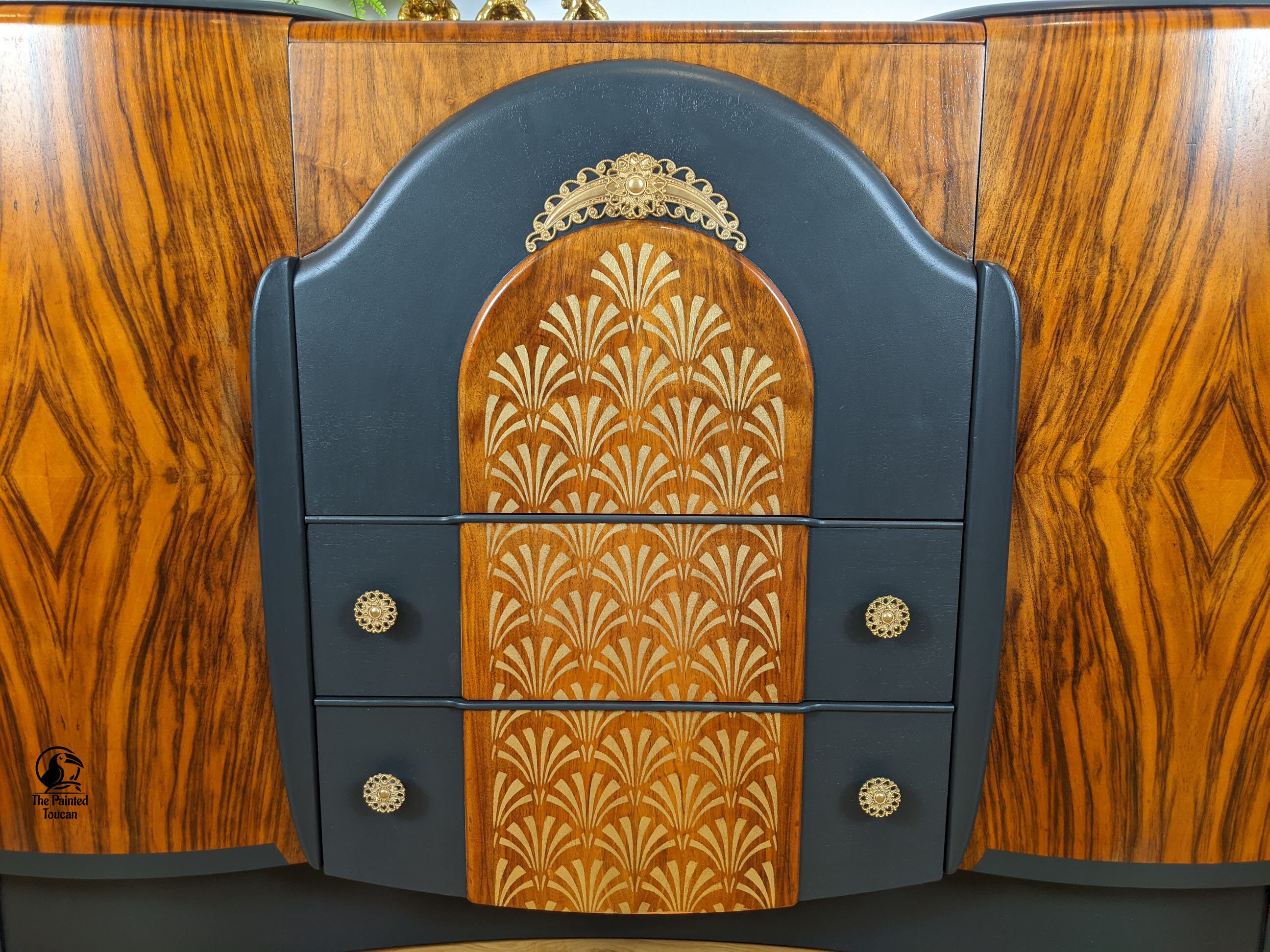 Beautility Art Deco Drinks Cocktail Cabinet / Sideboard - Etsy