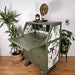 Vintage Lebus Green Writing Bureau Desk With Tropical Jungle - Custom ...