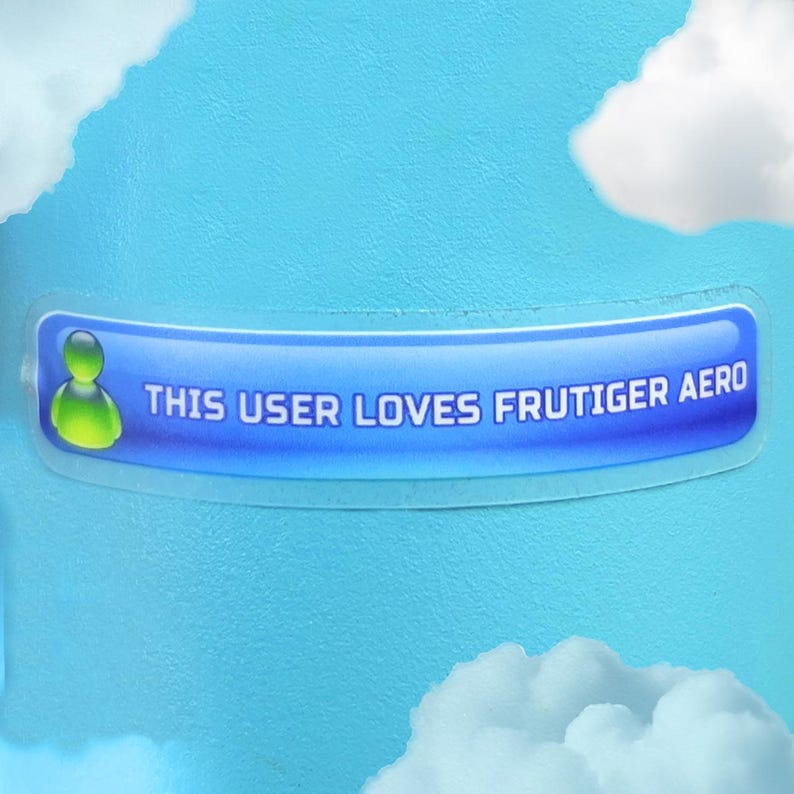 Frutiger Aero | Old Web | User Box Sticker | Frutiger Deco | Retro ...