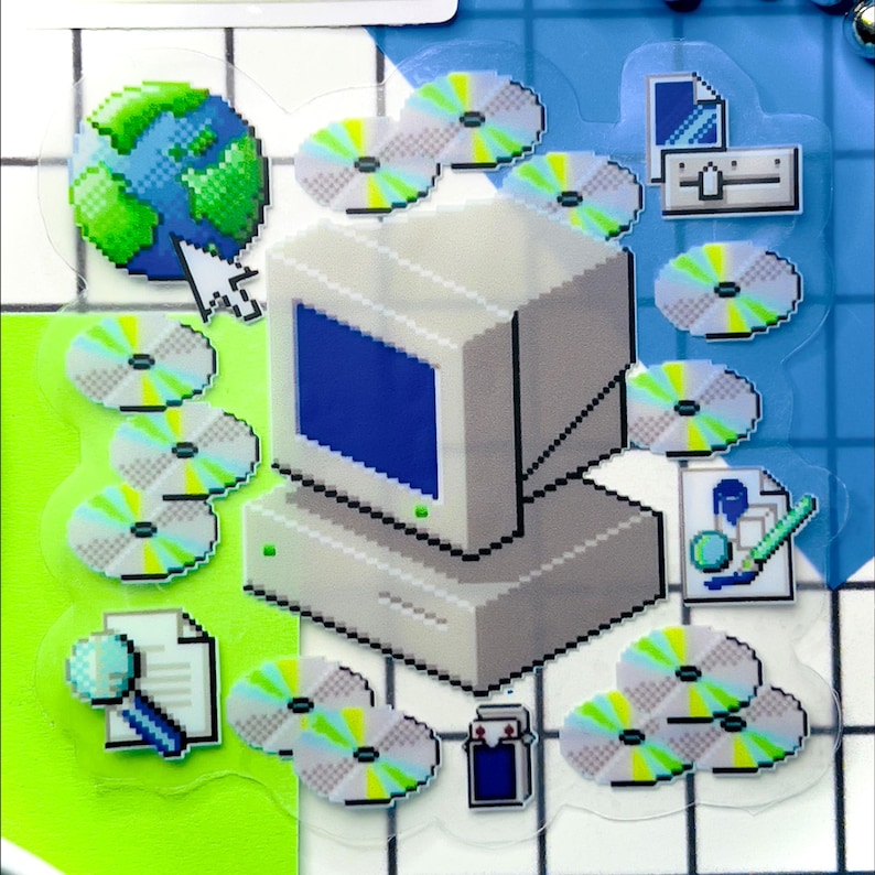 Retro Computer Sticker | Old Web | Retro PC | Webcore | Cybercore ...