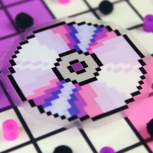 Pixel Art CD Sticker | Y2K | Sticker for Millennials | Vaporwave ...