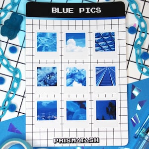 Blue Aesthetic Sticker Sheet | Journaling | Planner Deco | Vibrant ...