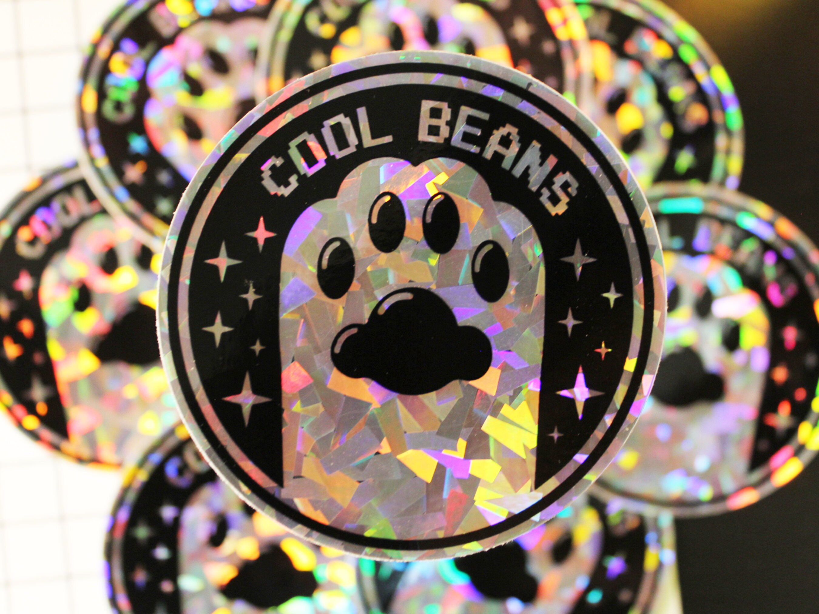 Holo Cat Sticker Toe Beans Sticker Cool Beans Sticker - Etsy