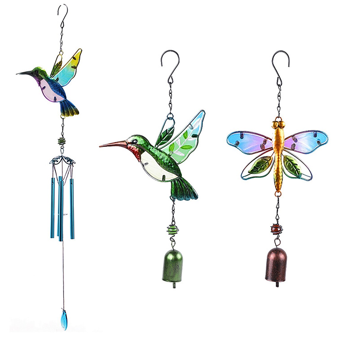 Hummingbird Wind Chime With Bell 78 CM Patio Small Wind Bell | Etsy