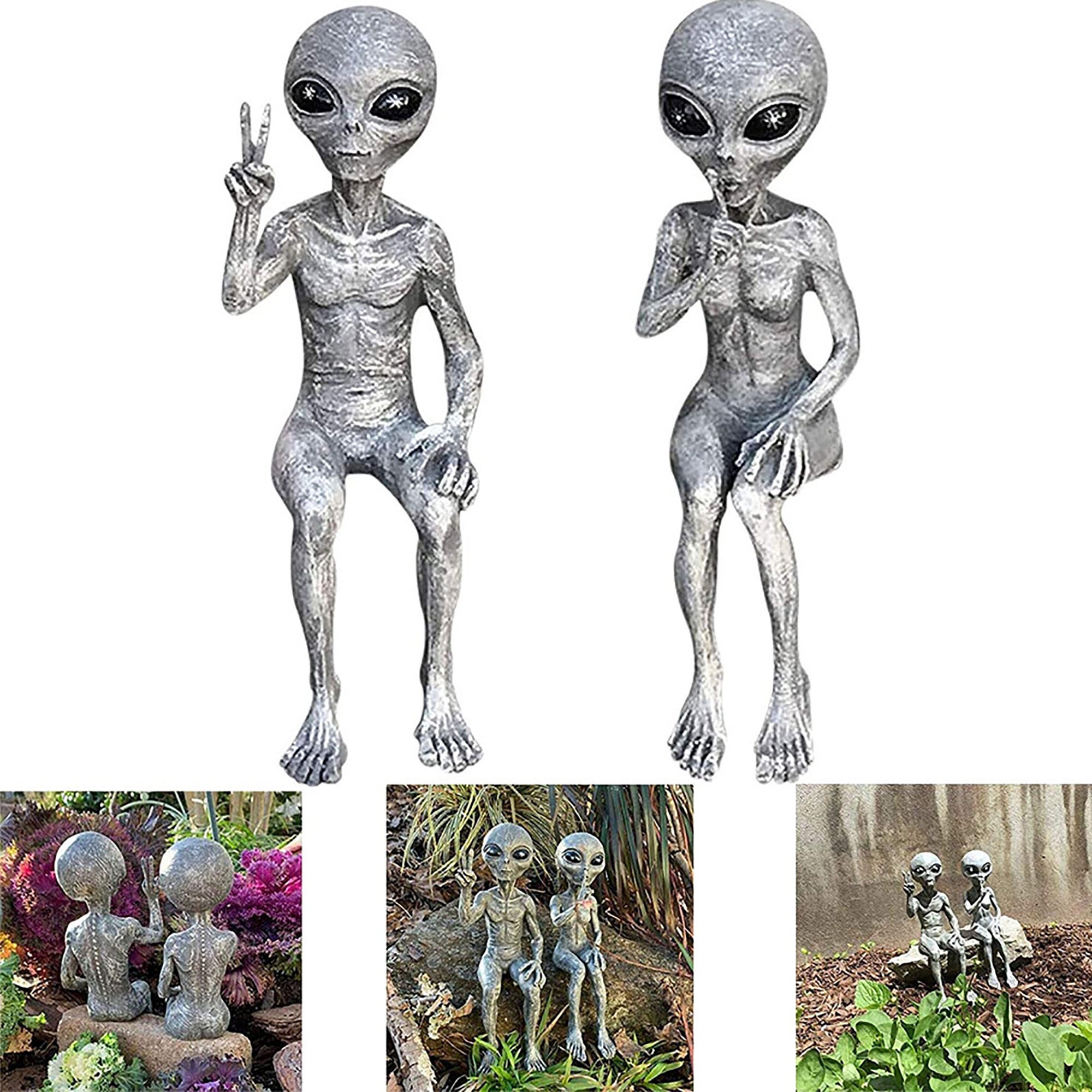 Alien Garden Resin Statue Art Outer Space Extraterrestrial | Etsy