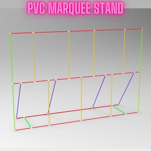Marquee Number Letter Stand From PVC Template 6ft Height for Decoration ...