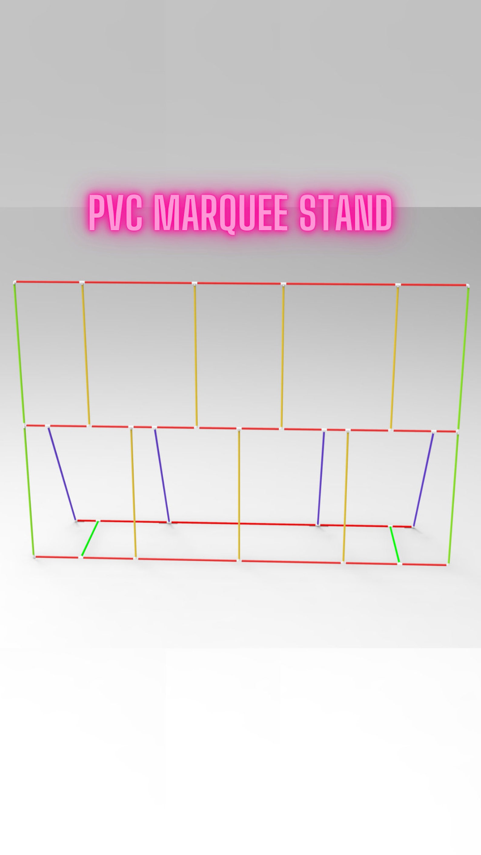 Marquee Number Letter Stand From PVC Template 6ft Height for Decoration ...