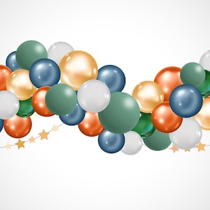 Wall Organic Balloon Garland Canva Balloon Mockup | Event Mockup for ...