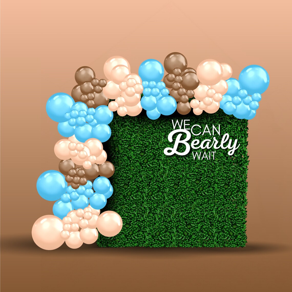Grass Wall Backdrop Organic Balloon Garland Canva Balloon - Etsy