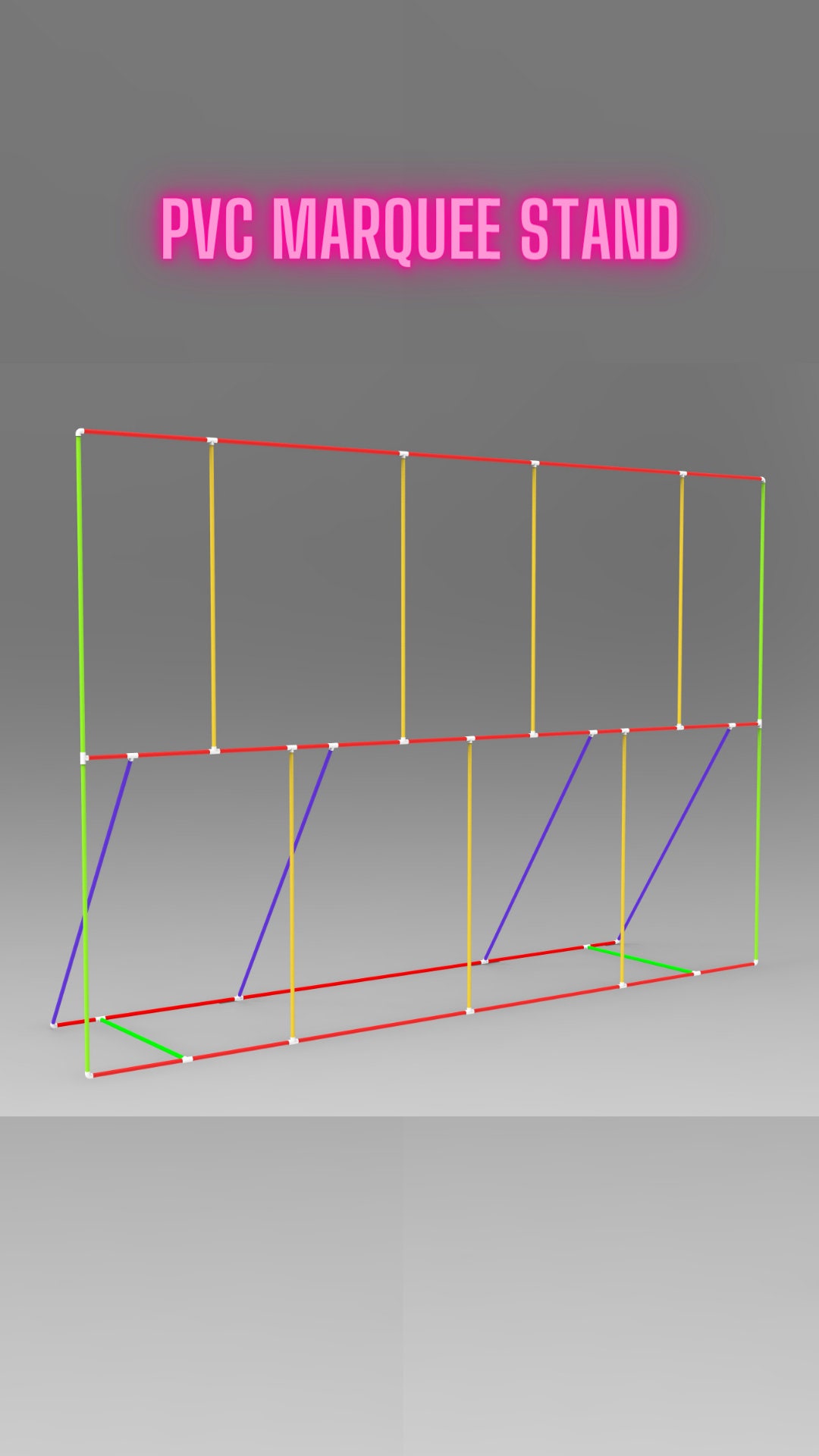 Marquee Number Letter Stand From PVC Template 6ft Height for Decoration ...