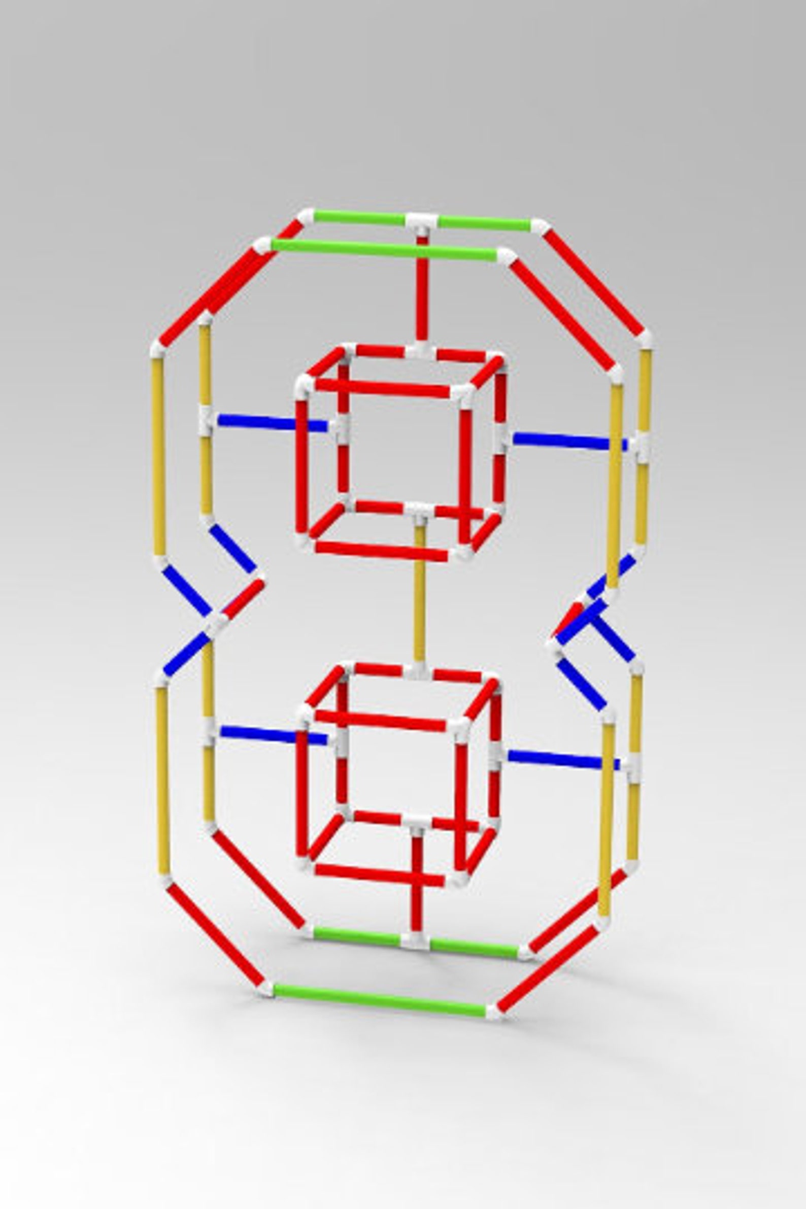 Number Eight 8 PVC Geometric Mosaic Template 5ft for Balloons ...