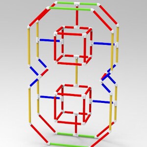 Number Eight 8 PVC Geometric Mosaic Template 5ft for Balloons ...