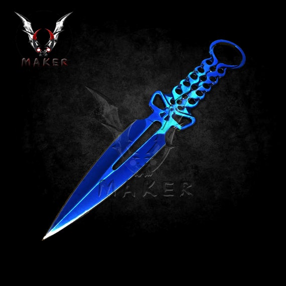 Skull Throwing Knife 8 Skeleton Steel Fixed Blade for - Etsy