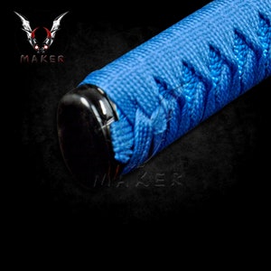All Blue Dragon Katana Handmade 1095 Steel Japanese Samurai Collectible ...