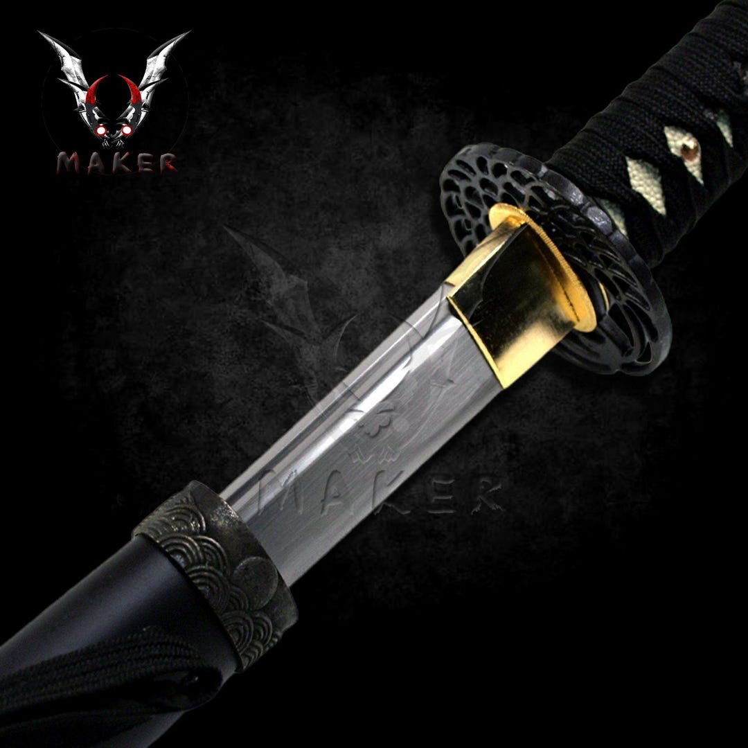 40.5" Full Tang Katana Sword,hand-forged 1045 Carbon Stee, Decorative ...