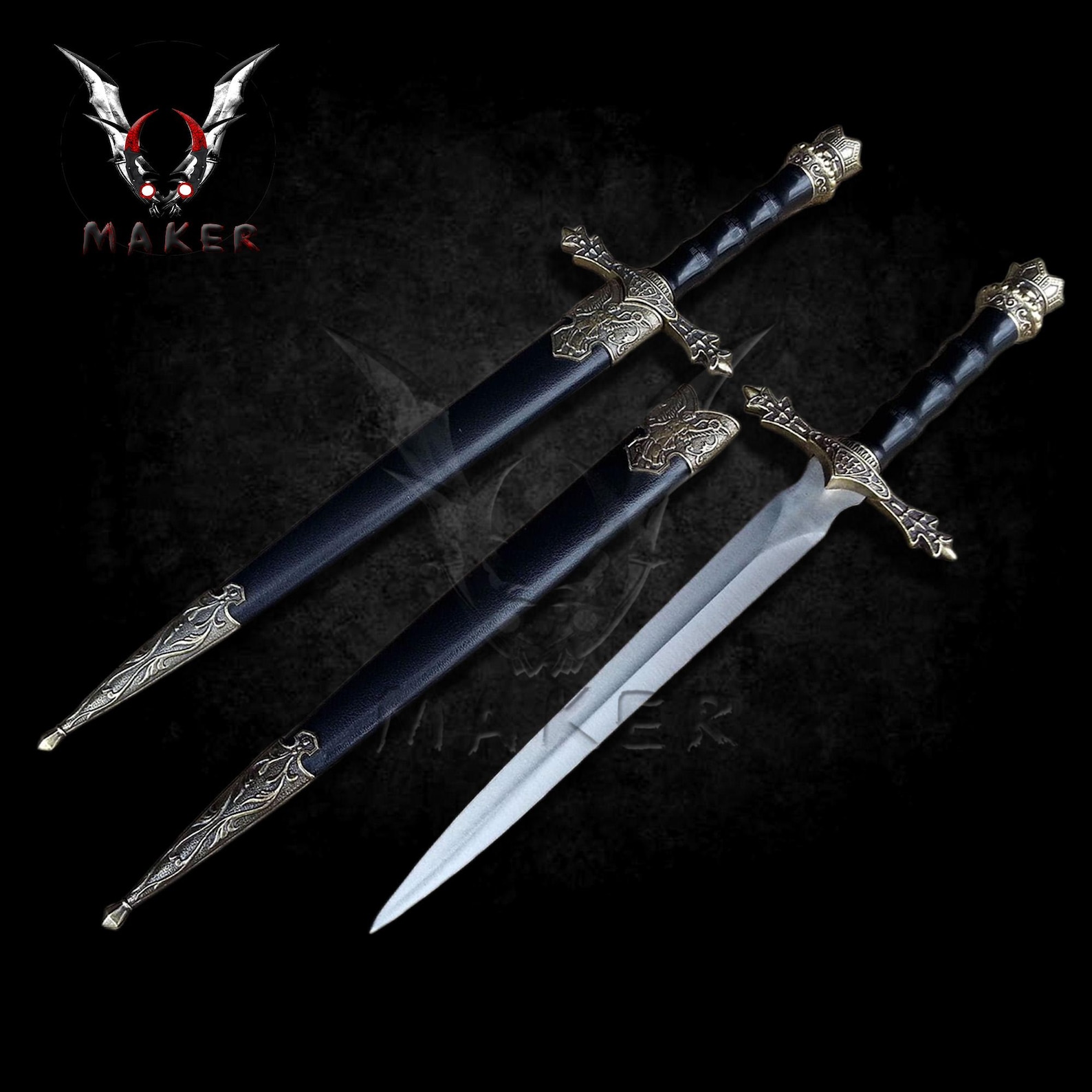 Medieval Angel Sword Historical Fantasy Ornate Sword 14" for Cosplay ...
