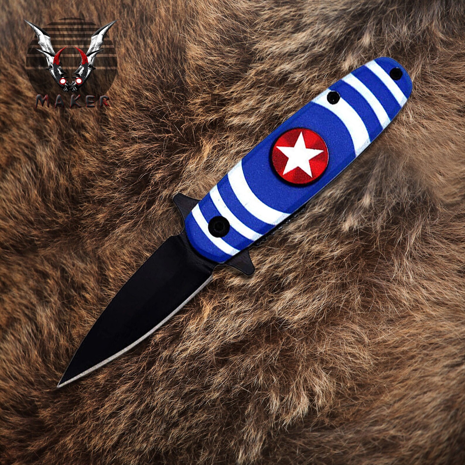 Fidget Spinner Pocket Knife 5 1/4 Steel Blade Best - Etsy